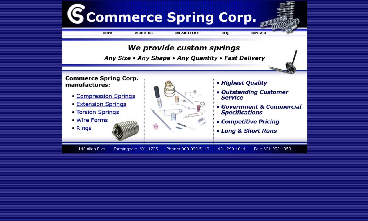 Commerce Spring Corp. | Spring Manufacturer