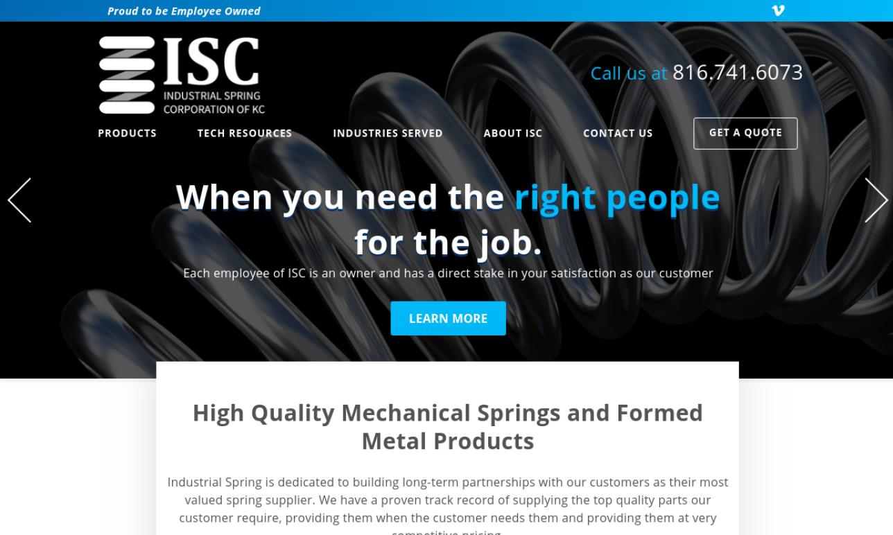 Industrial Spring Corp. of Kansas City | Spring Manufacturer